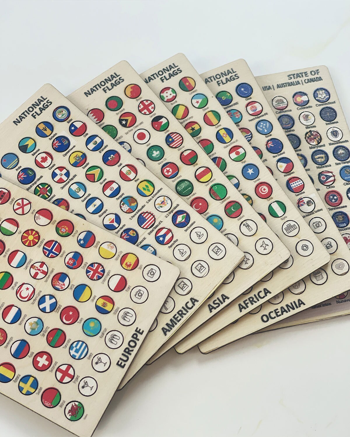 Flags of Countries and States, World Map Markers 420pcs - Etsy