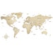 Country Wooden World Map Natural - Etsy