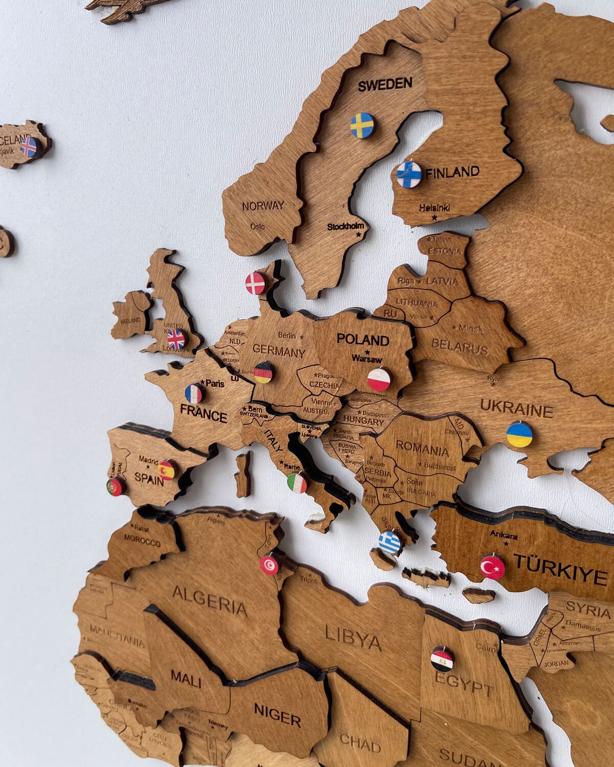 Flags of Countries and States, World Map Markers 420pcs - Etsy