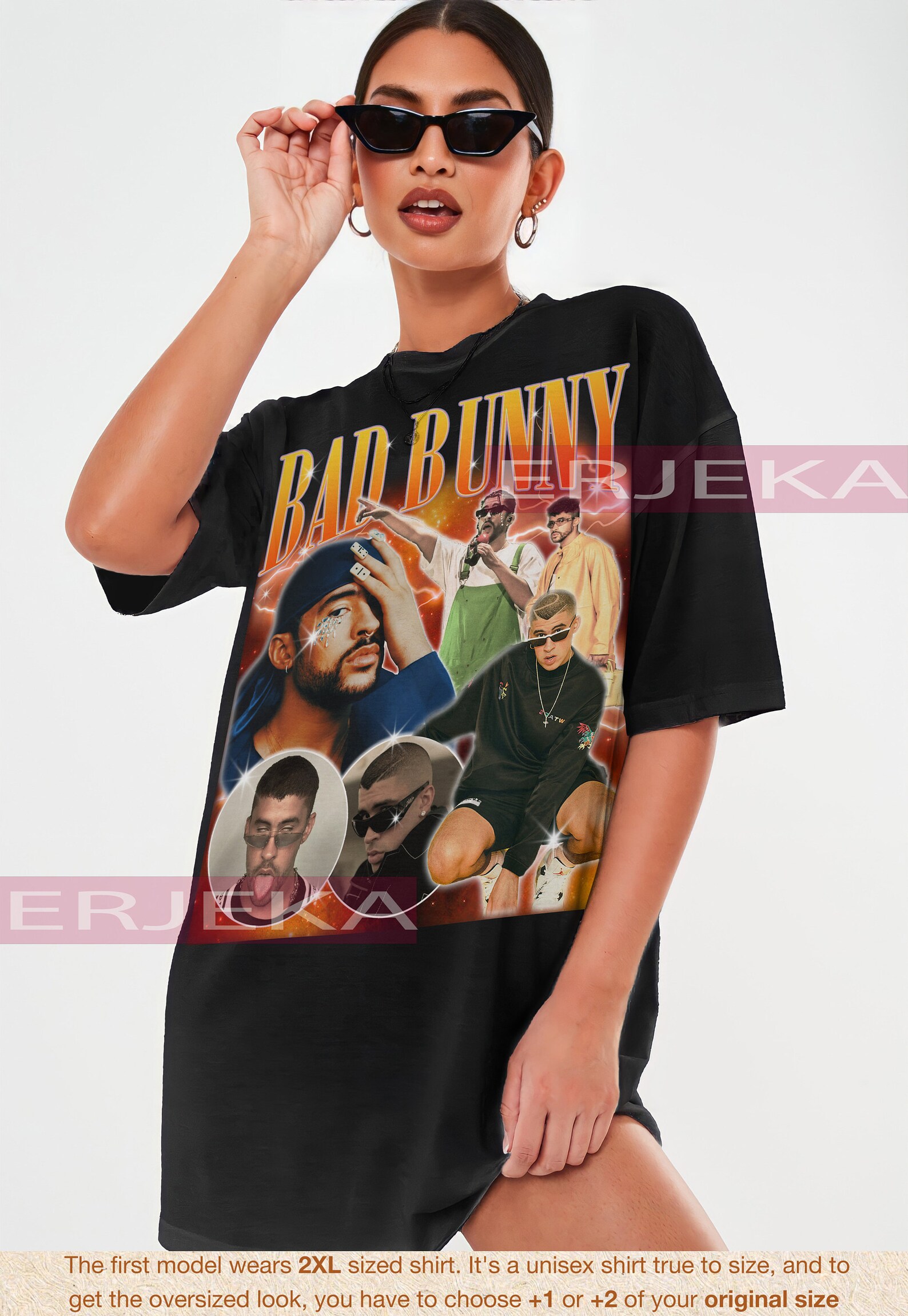 BAD BUNNY Shirt Bad Bunny Retro Shirt Bad Bunny YHLQMDLG - Etsy