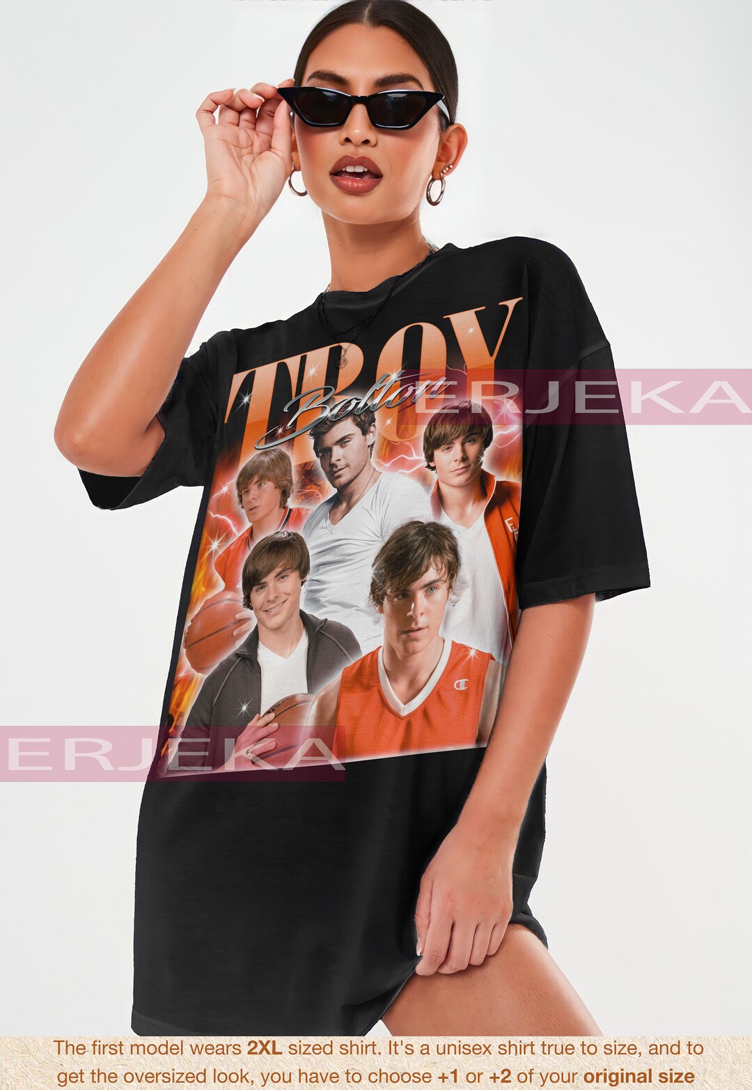 Troy Bolton 90's T-shirt - Troy Bolton Bootleg Tees, Troy Bolton Fans ...