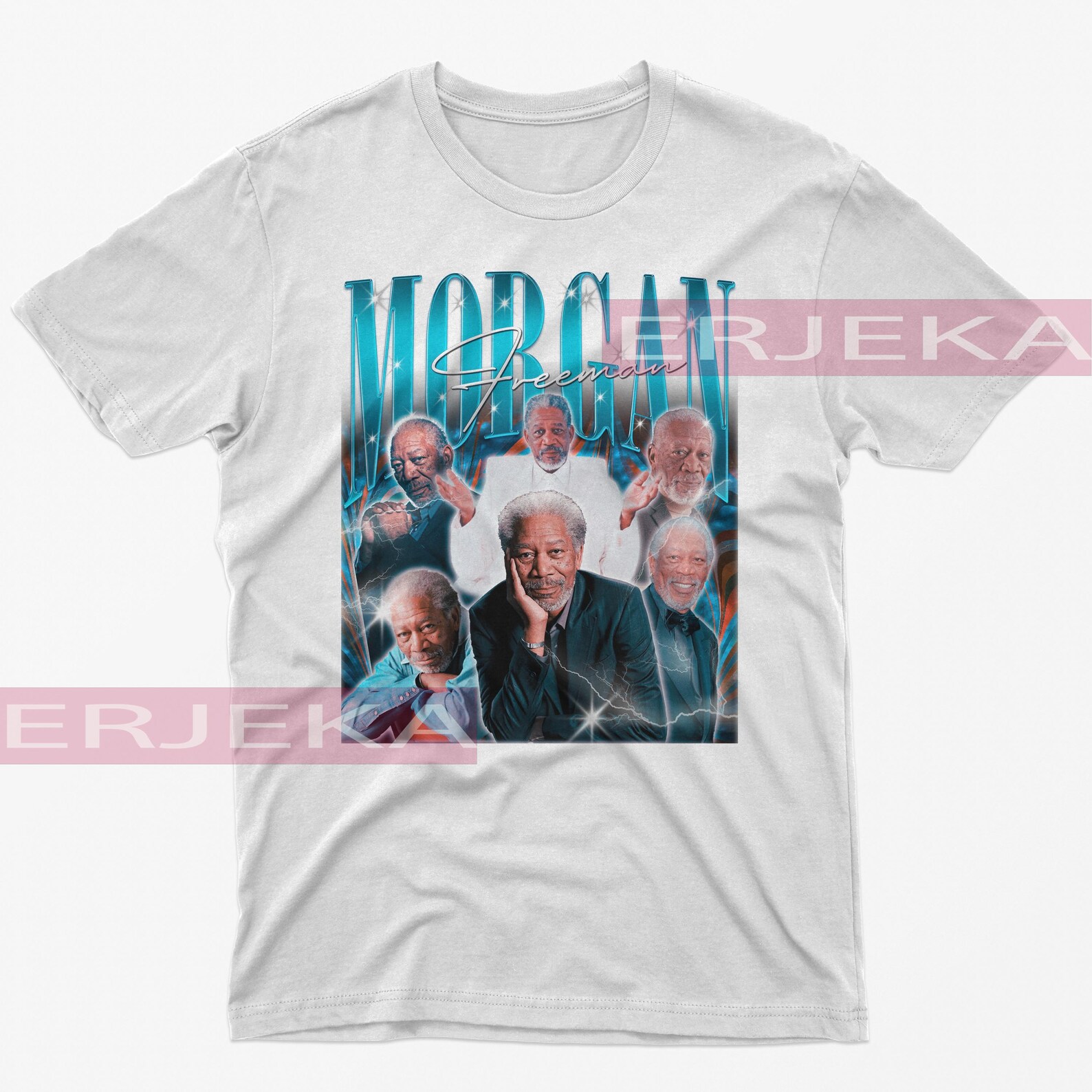 MORGAN FREEMAN Shirt, Actor, Director, Narrator Red Morgan Freeman ...