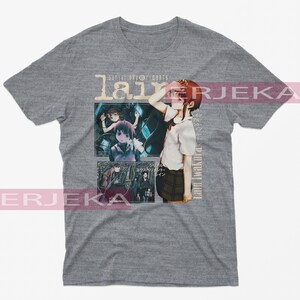 SERIAL Experiments LAIN Shirt, Cyberpunk Lain Iwakura Tshirt, Anime 90s ...