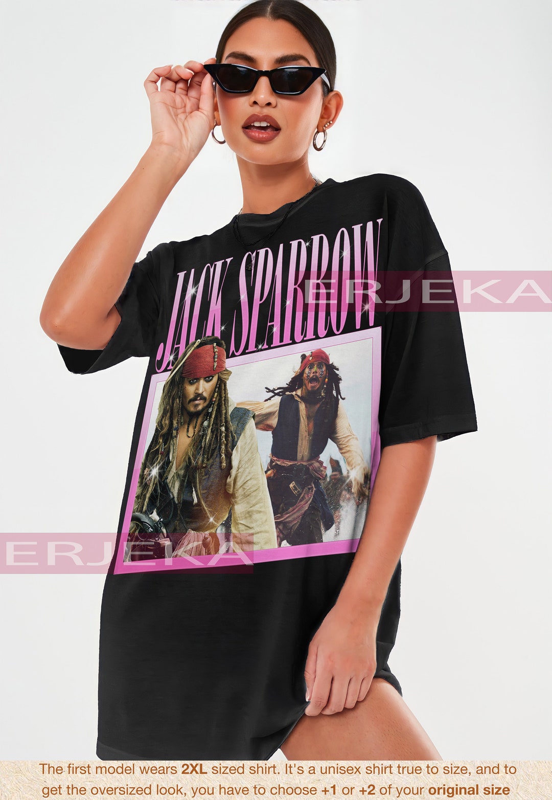 CAPTAIN JACK SPARROW Vintage Shirt | Jack Sparrow Homage Tshirt | Jack ...