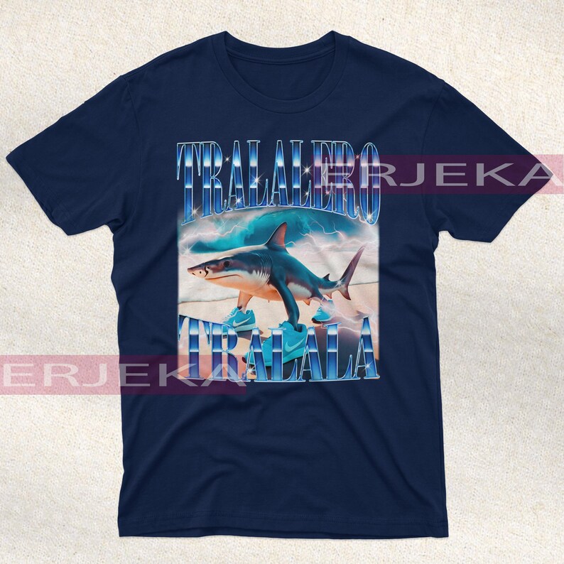 Tralalero Tralala Funny Shark Meme Shirt, Weird Absurd Hilarious Shirt ...
