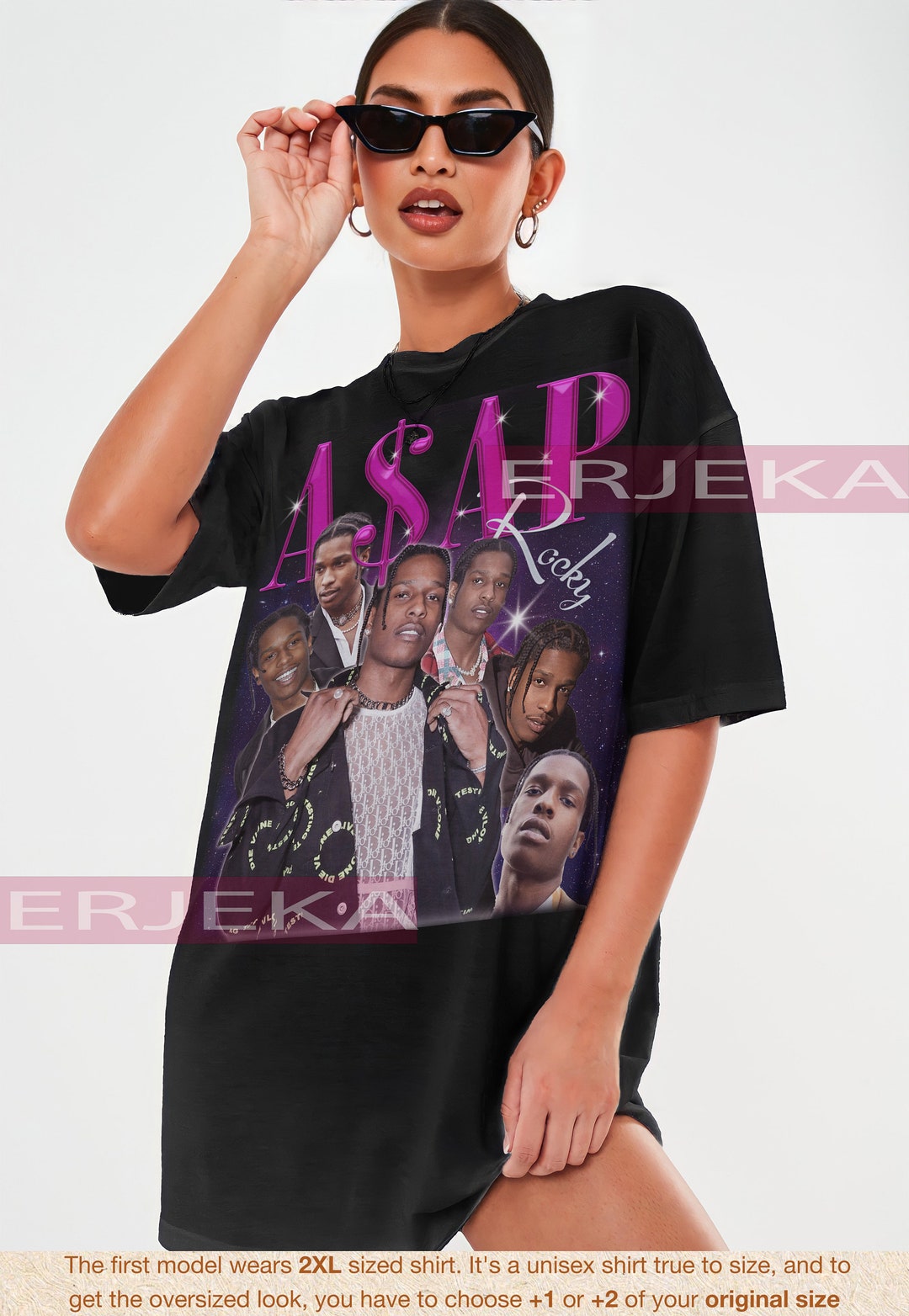 ASAP ROCKY Shirt, Asap Rocky Tribute Rap Shirt | Asap Rocky Vintage ...