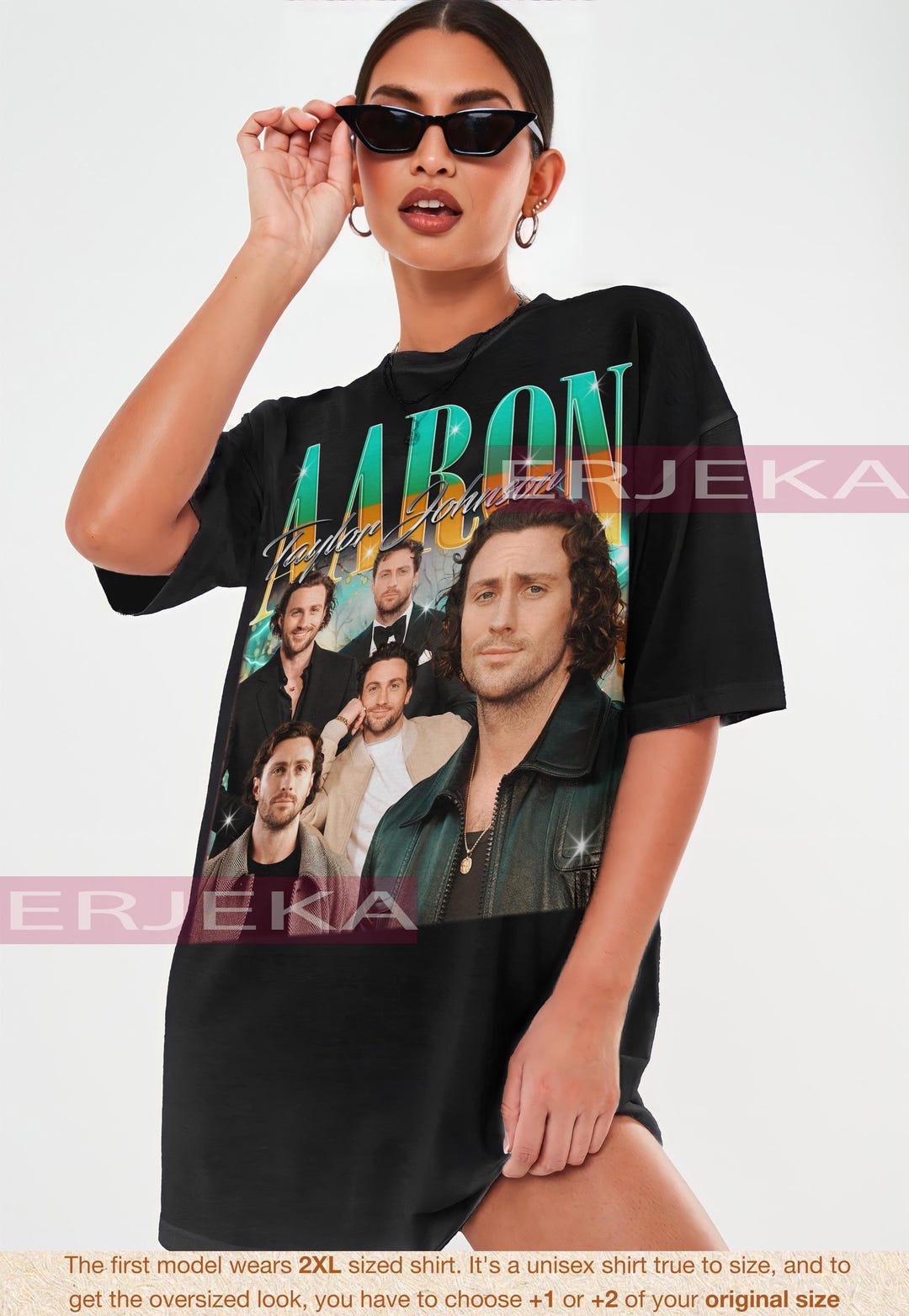 AARON TAYLOR JOHNSON Vintage Shirt, Aaron Taylor Johnson Homage Tshirt ...