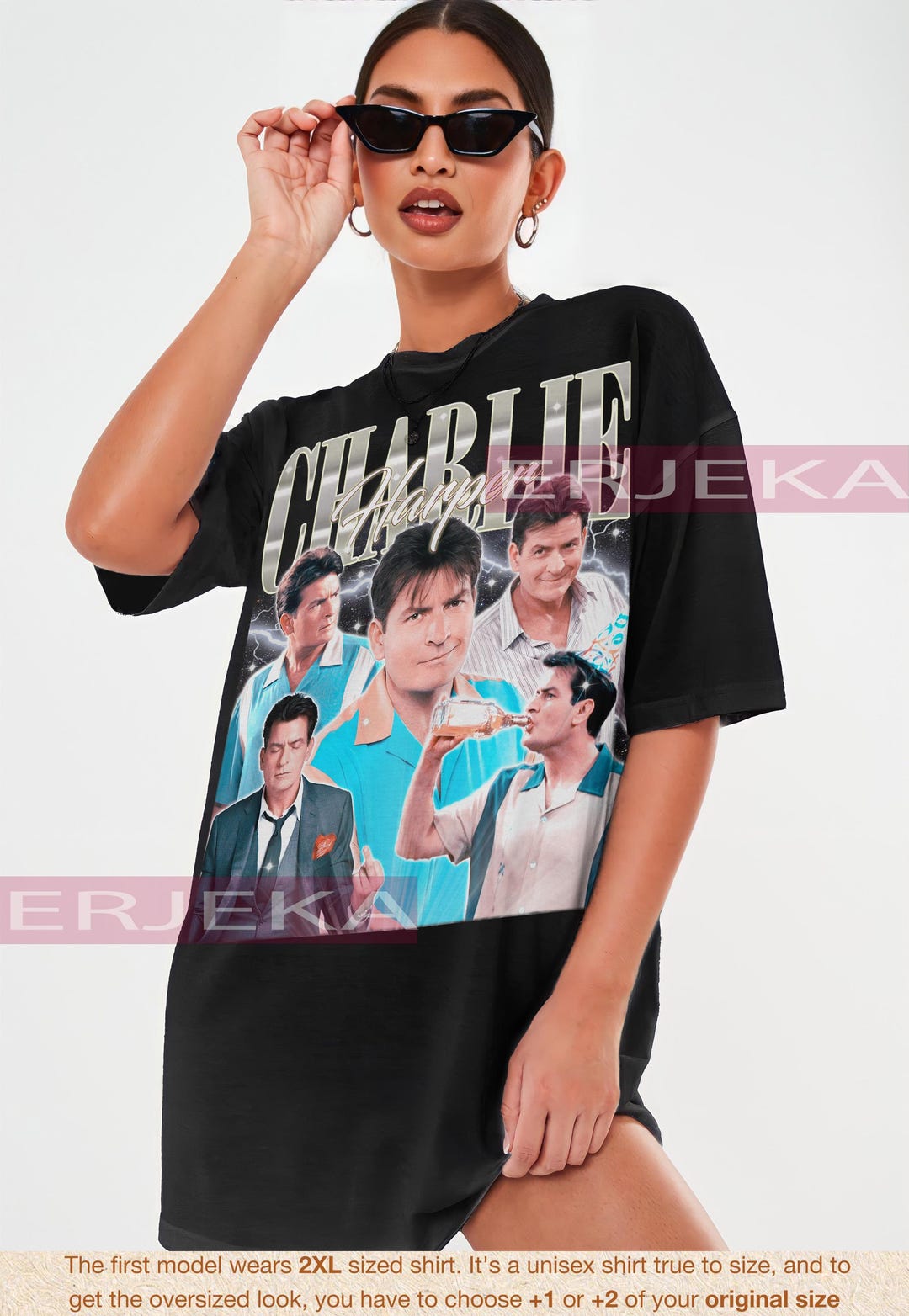 CHARLIE HARPER Shirt, Charlie Sheen Actor Tees, Charlie Harper Homage ...