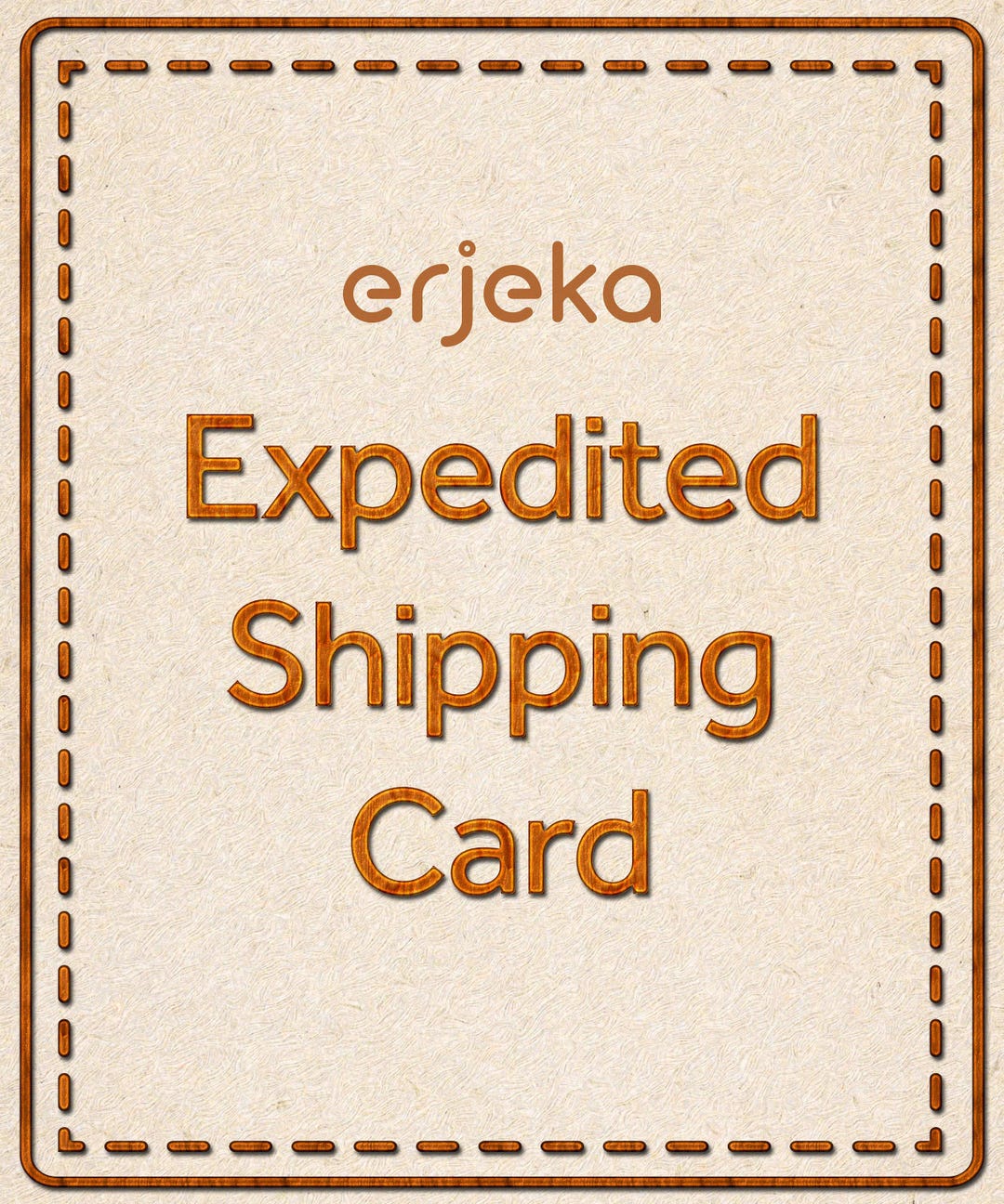 EXPEDITED SHIPPING CARD - Etsy