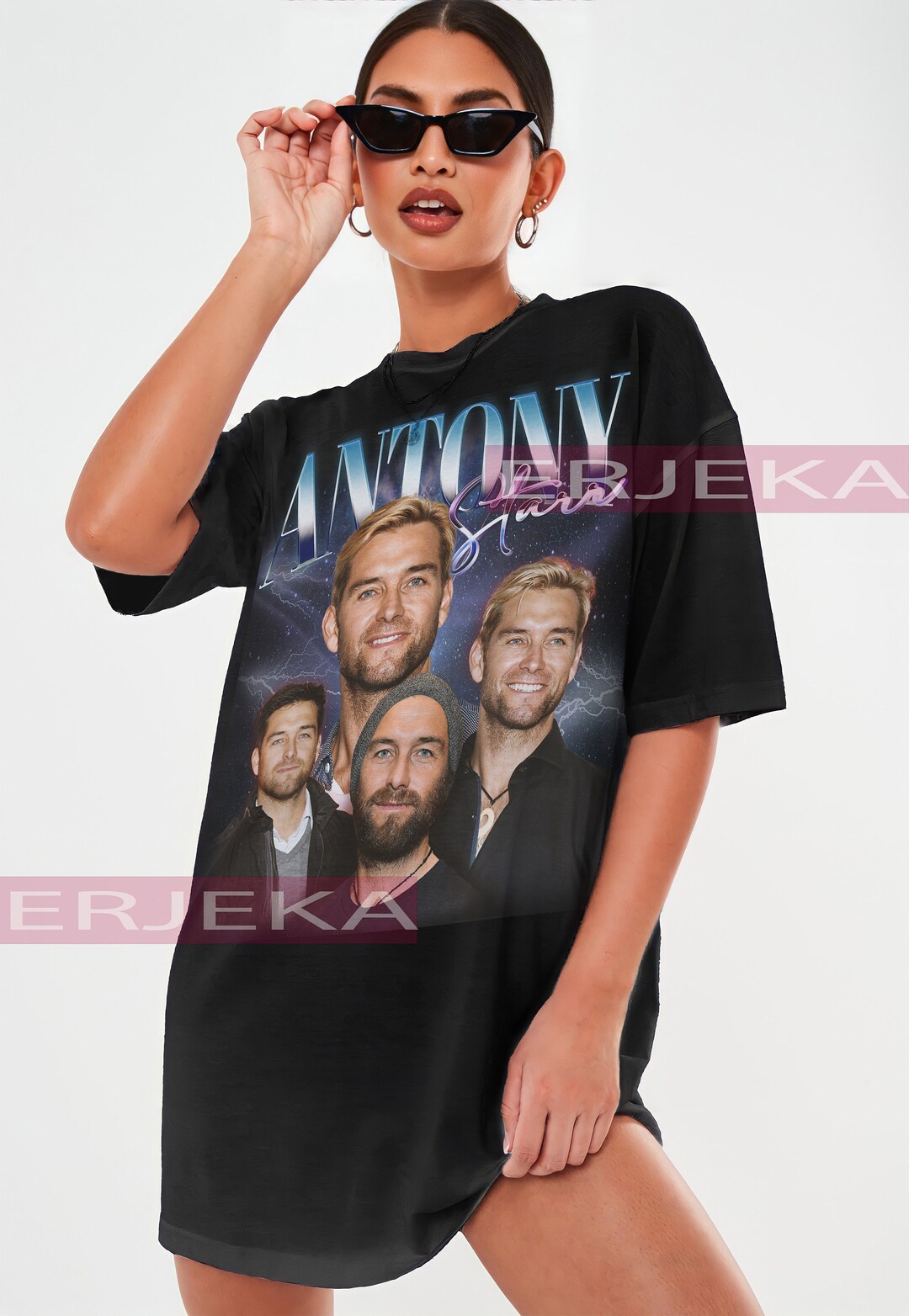 RETRO ANTONY STARR Actor neozelandés Mejor Camisa, Sin paleta, Actor de ...
