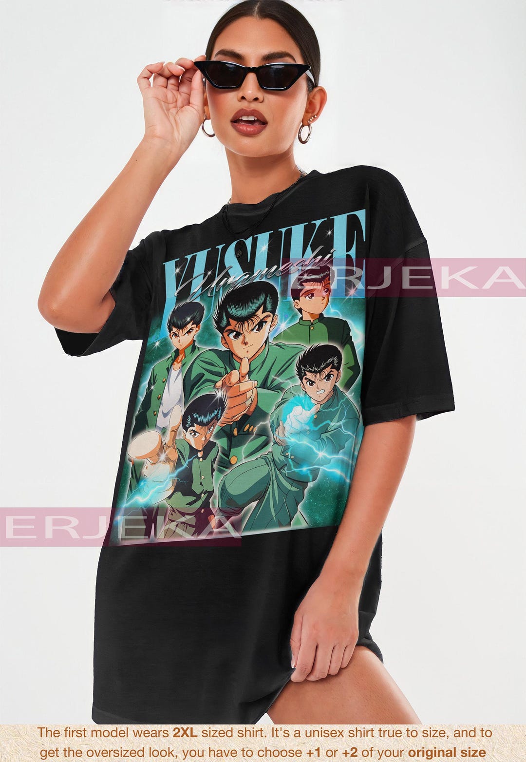 Yusuke Urameshi YYH Shirt Anime Gift for Him, Puu YYH Sticker, Botan ...