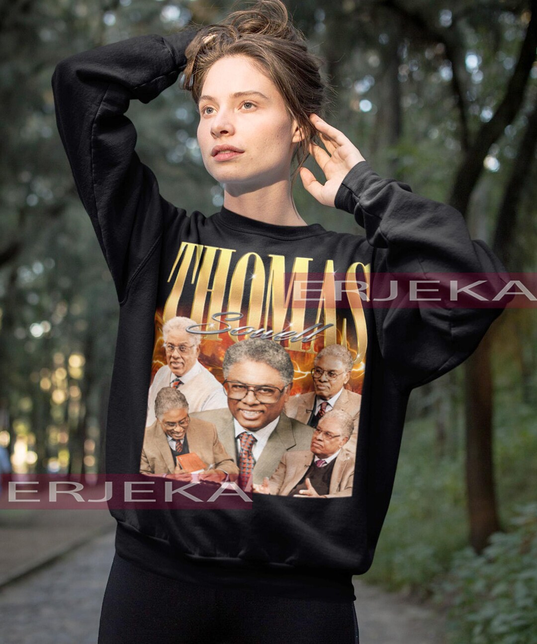RETRO Thomas Sowell Socialism Quote Sweatshirt Vintage Hoodie Retro 90s ...