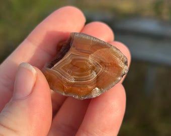 Scottish Blue Banded/fortification Agate, Hand Polished, Crystals ...