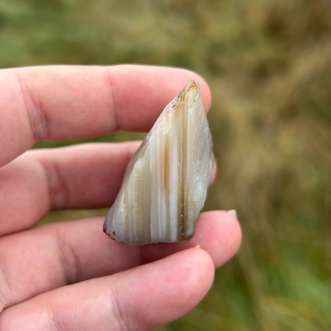 Scottish Blue Waterline Agate, Hand Polished, Crystals, Rocks and ...