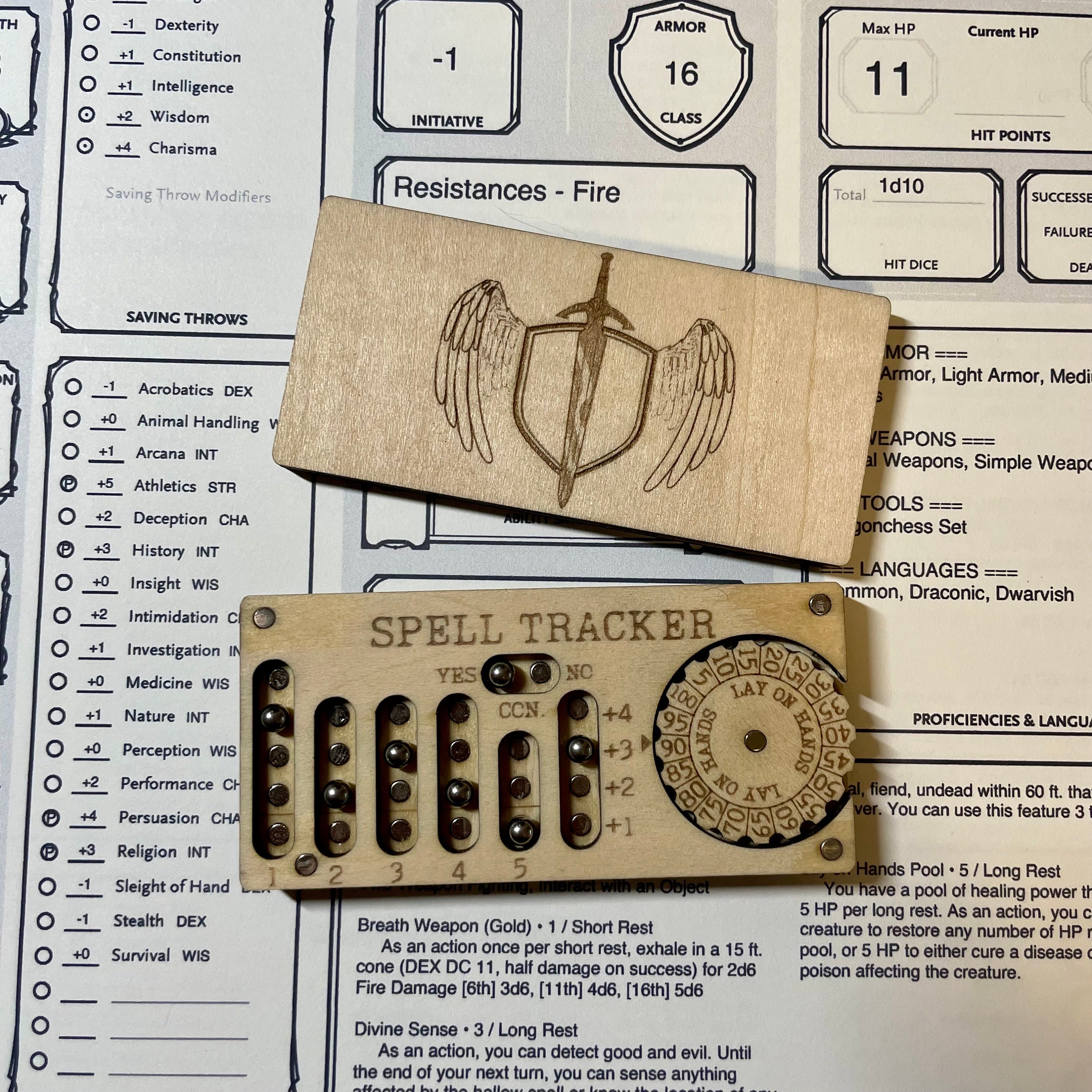 Spell Tracker (dnd 5e) - Etsy