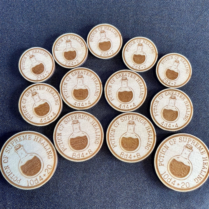 Potion Token Pack - Dnd 5e - Etsy