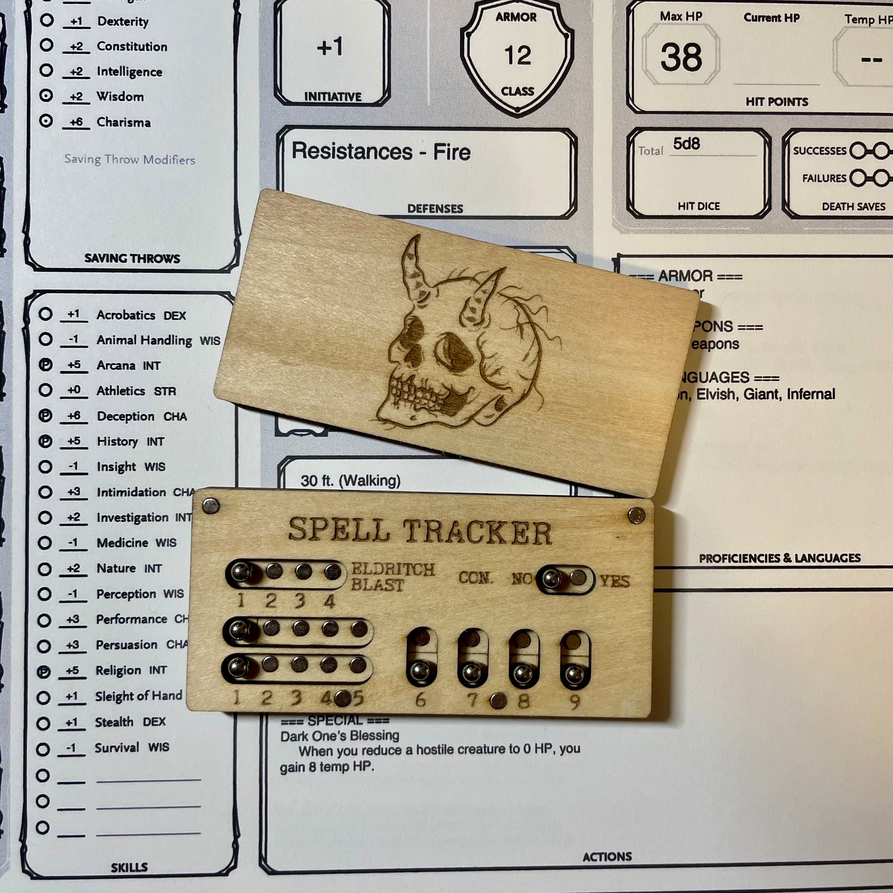 Spell Tracker (dnd 5e) - Etsy