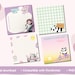 Panda Notepad Printable, Panda Memo Pad Printable, Notepad Printable ...