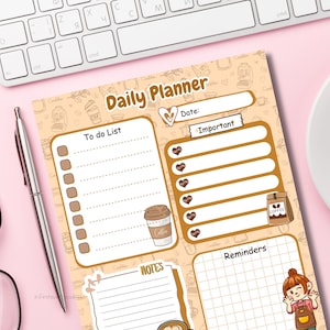 Coffee Planner, Coffee Daily Planner, Coffee Weekly Planner, Coffee ...