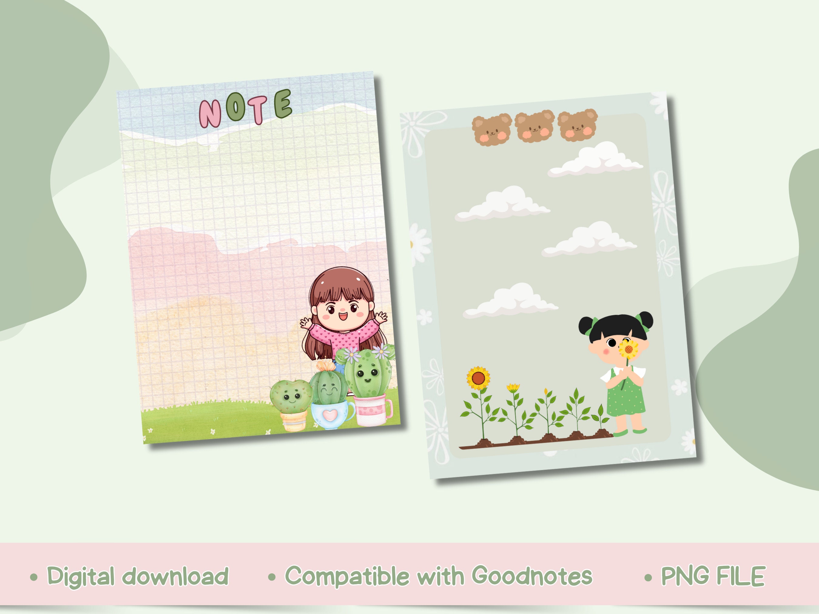 Cute Girl St. Patrick Day Notepad, St. Patrick Day Memo Pad, St ...