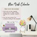 Tulips Calendar, Floral Calendar, Flower Calendar, Desk Calendar ...