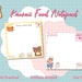 Kawaii Food Notepad, Cute Food Memopad, Kawaii Notepad, Notepad ...