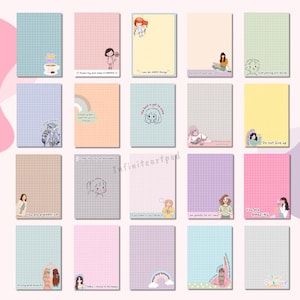 Girl Positive Affirmation Notepad, Girl Affirmation Notepad ...