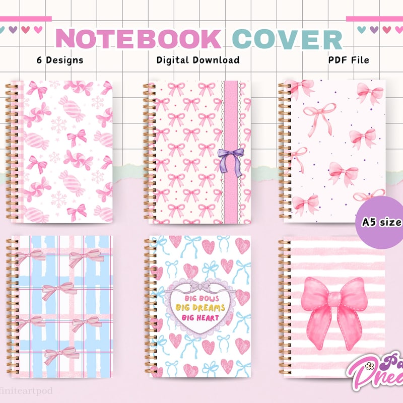 Aesthetic Pink Notebook - Etsy