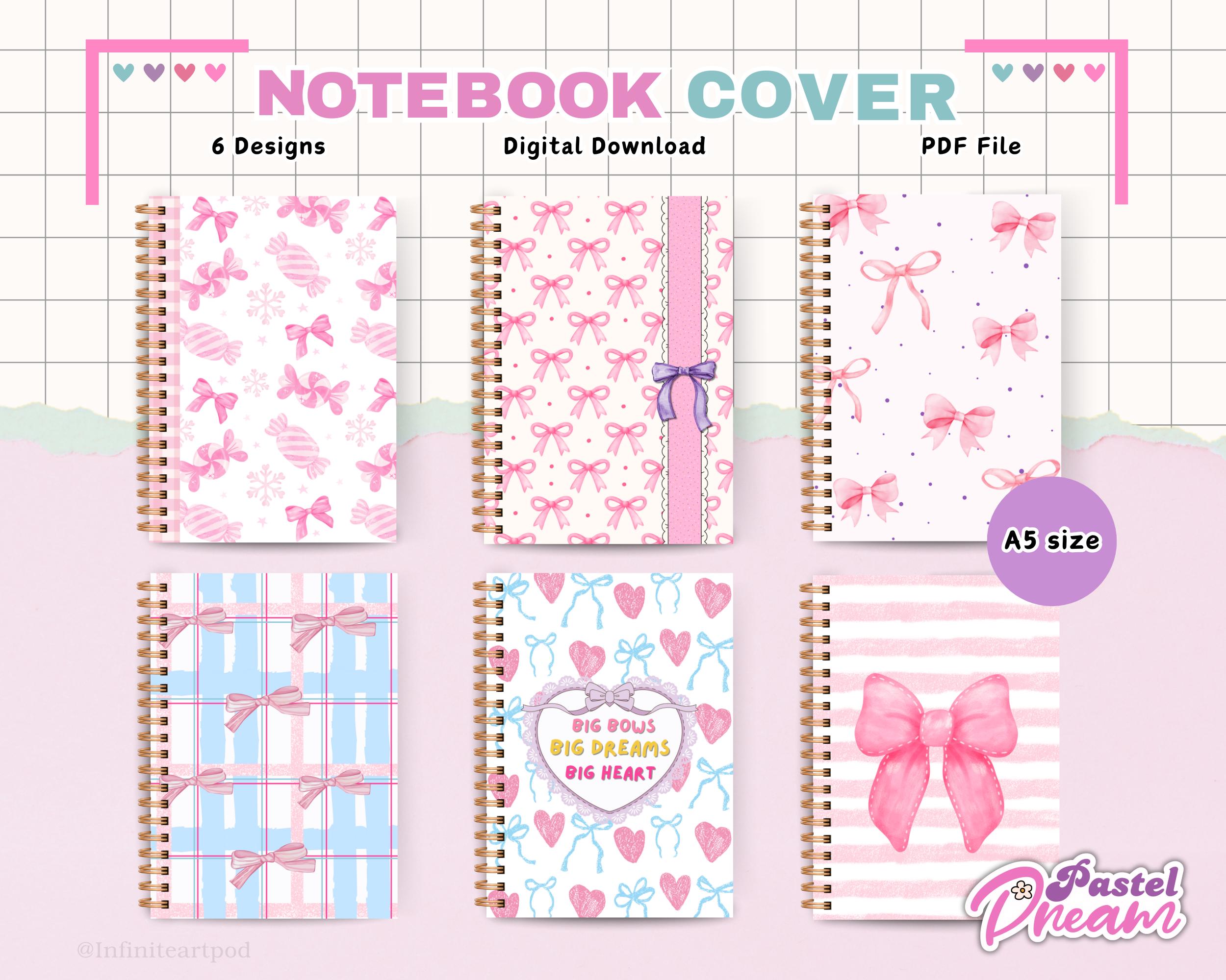 Coquette Notebook Cover: Ribbon & Lace A5 Template (digital Download ...