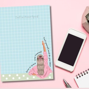 Girl Positive Affirmation Notepad, Girl Affirmation Notepad ...