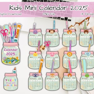 Kids Calendar, Desk Calendar, Mini Calendar, Calendar 2024, Calendar ...
