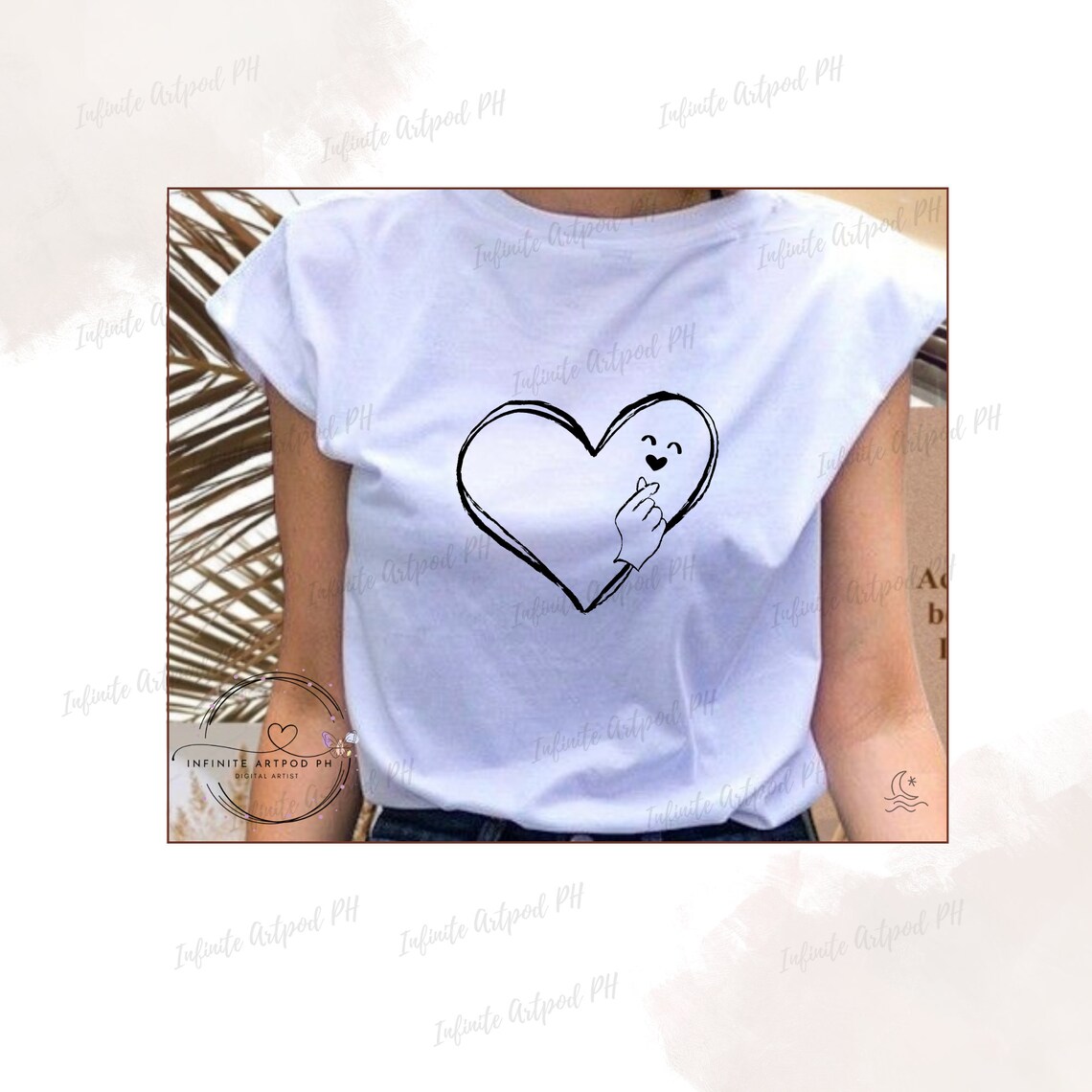 Finger Heart Heart Drawn Heart Svg Instant Download That - Etsy