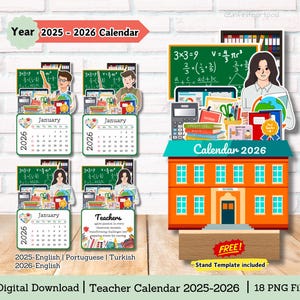 Teacher Calendar, Professor Calendar, School Calendar, Desk Calendar ...