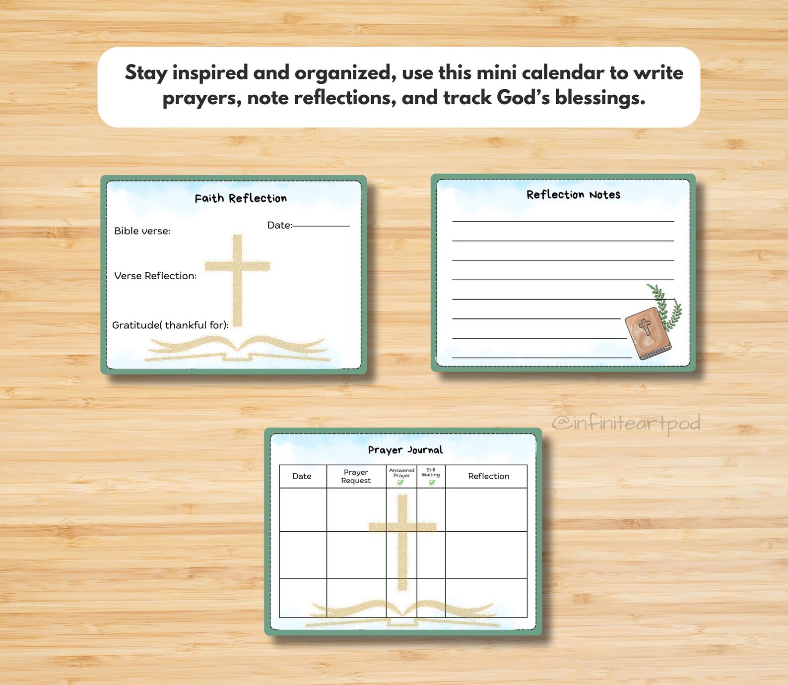 Bible Verse Calendar 2026, Scripture Desk Calendar, Faith Journal, PNG ...