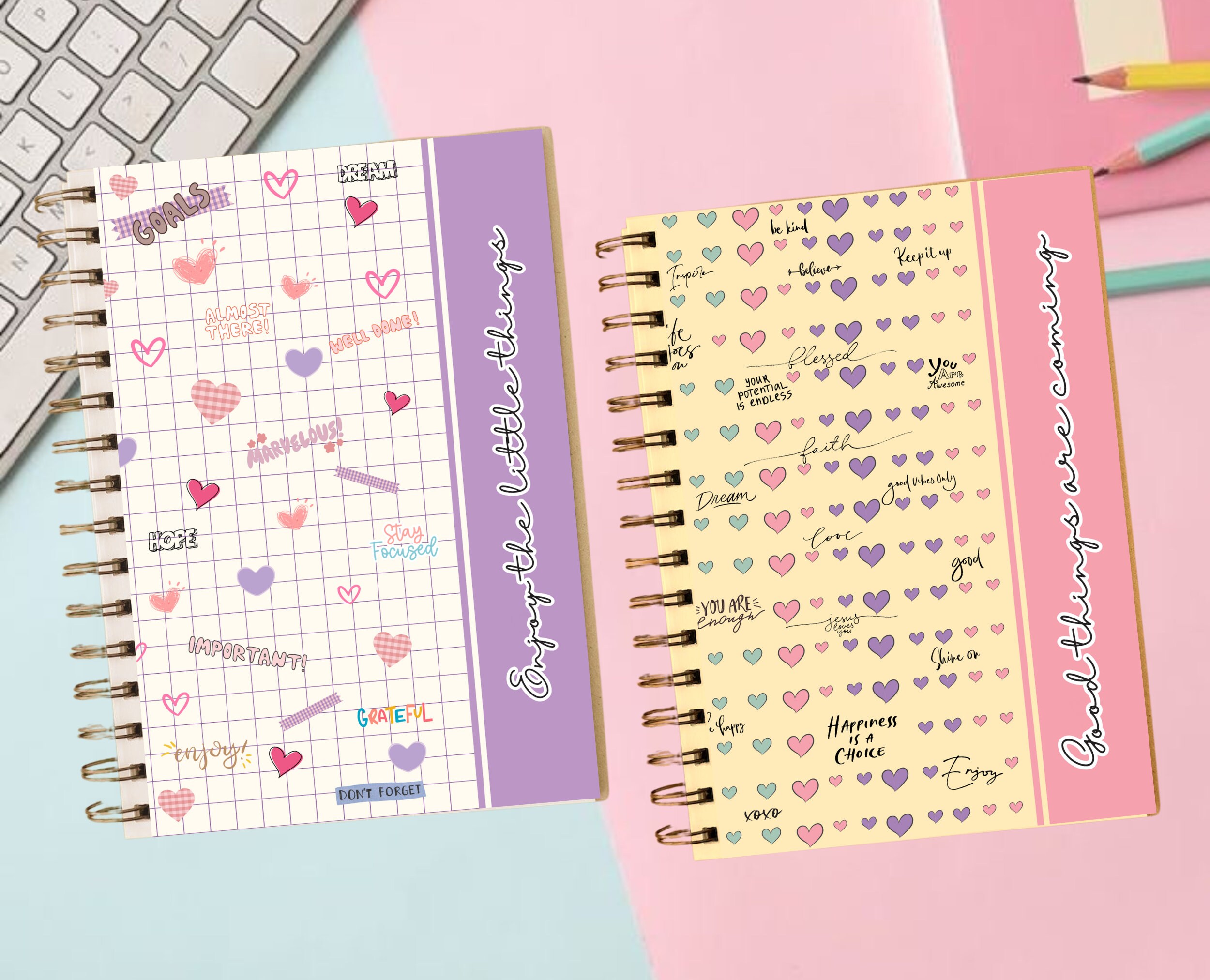 Motivational Notebook Template, Inspirational Notebook Cover, Notebook ...