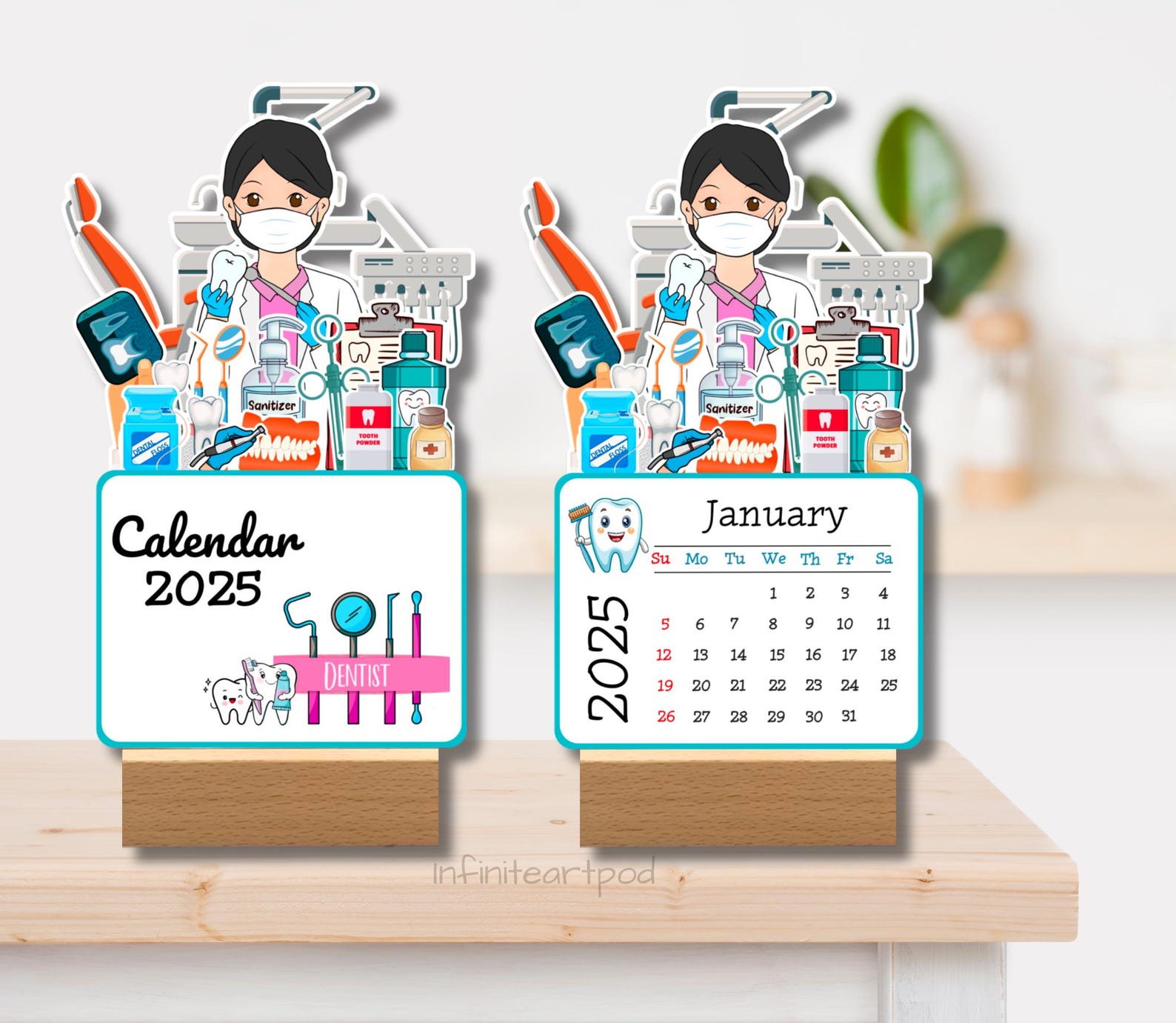 Dentist Calendar, Medical Calendar, Dentistry Calendar, Desk Calendar ...