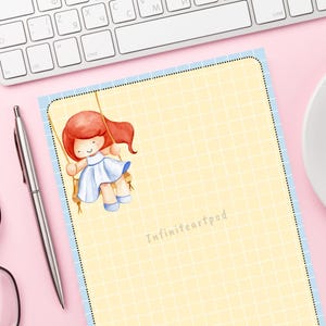 Girl Positive Affirmation Notepad, Girl Affirmation Notepad ...
