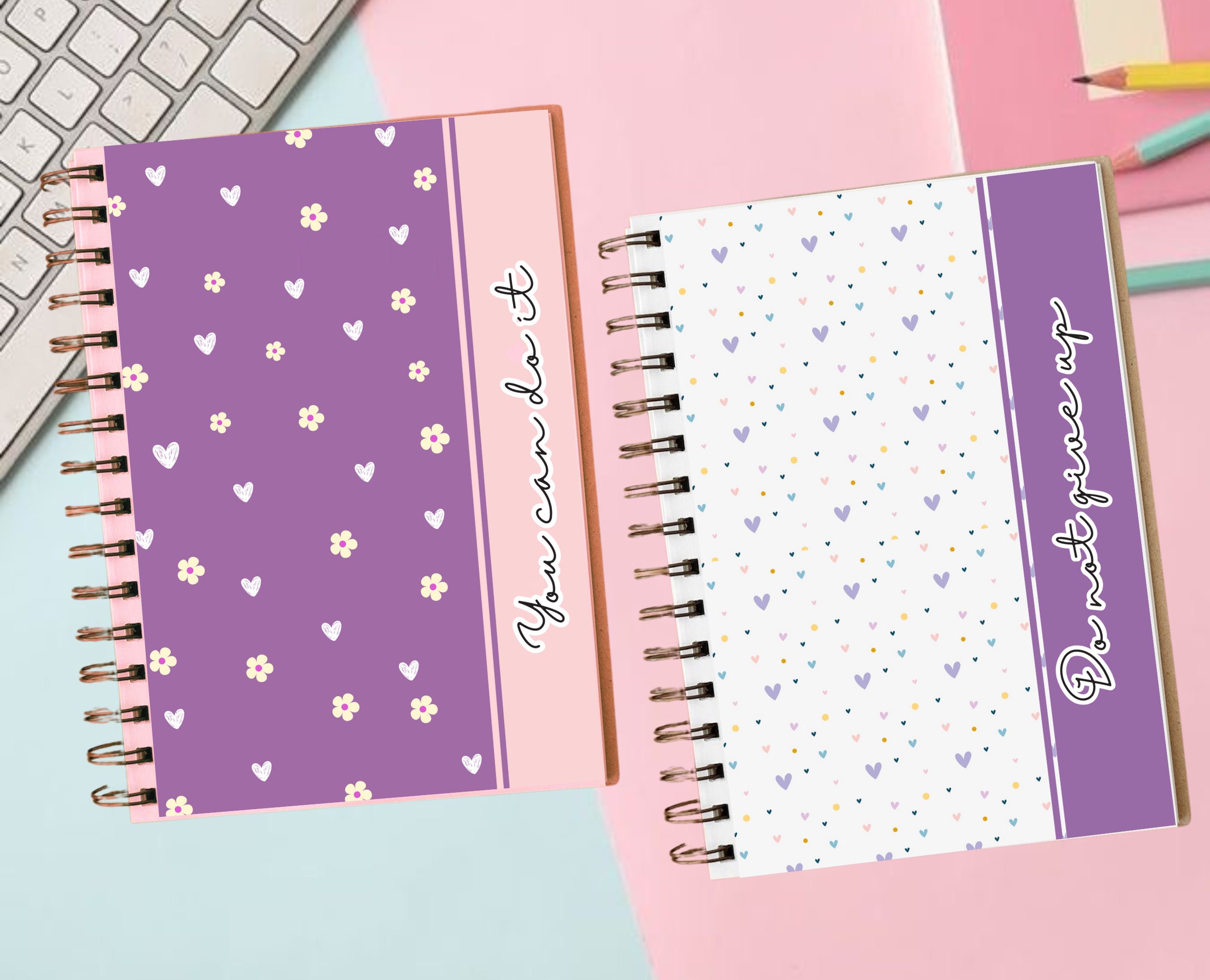 Motivational Notebook Template, Inspirational Notebook Cover, Notebook ...