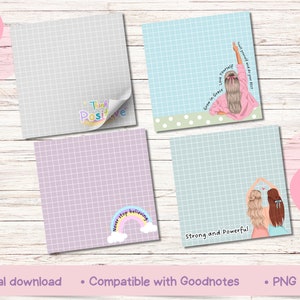 Girl Positive Affirmation Notepad, Girl Affirmation Notepad ...