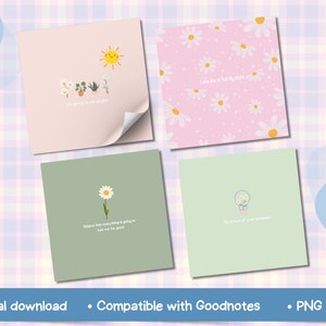 Daisy Flower Notepad, Daisy Flower Printable Notepad, Daisy Flower Memo ...