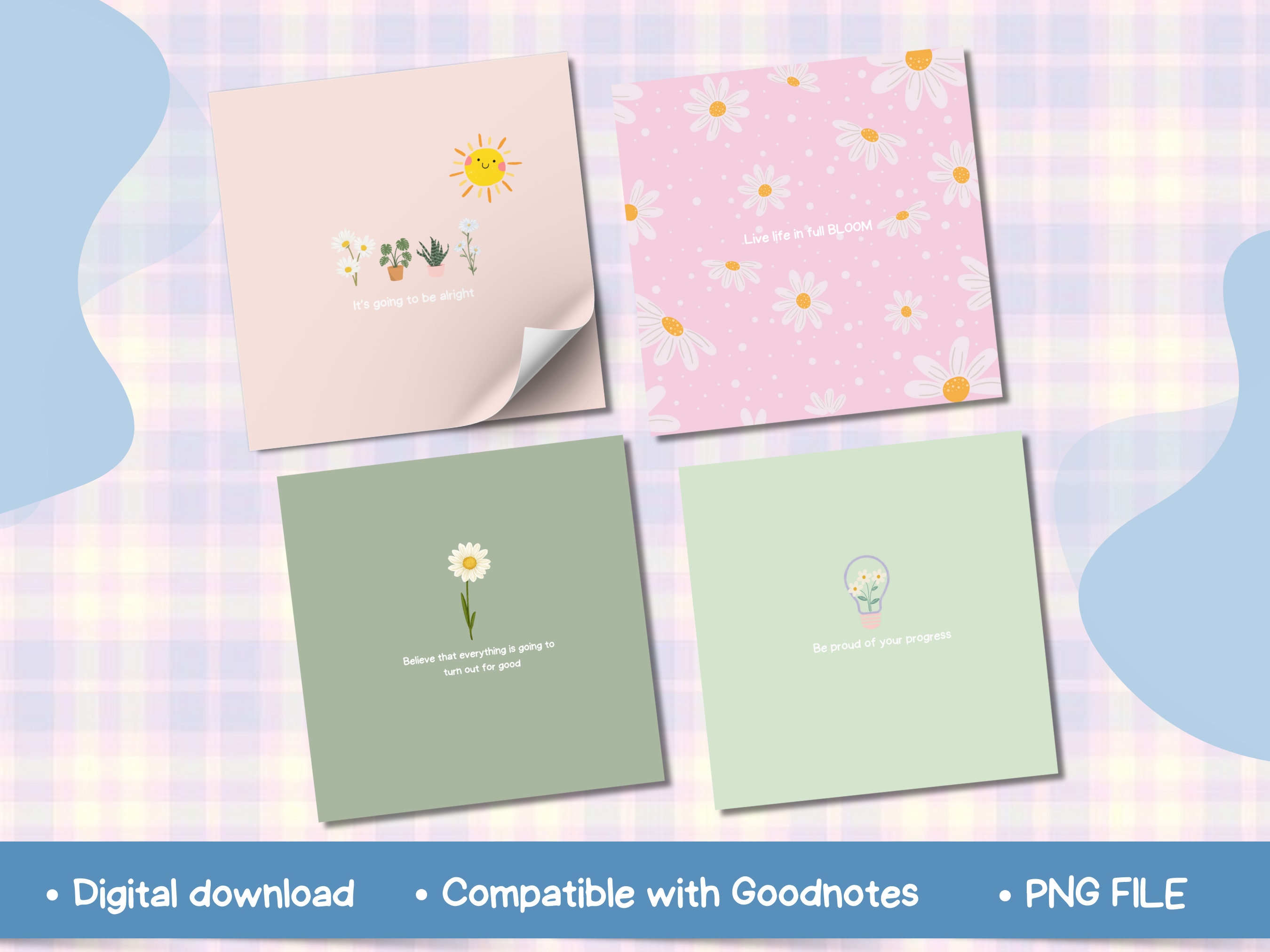 Daisy Flower Notepad, Daisy Flower Printable Notepad, Daisy Flower Memo ...