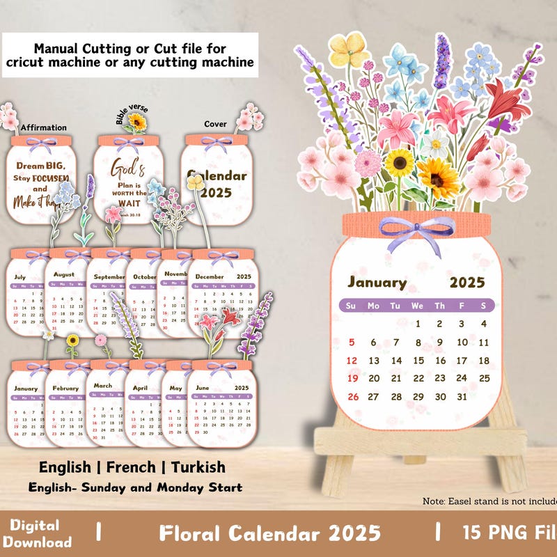 Flower Calendar - Etsy