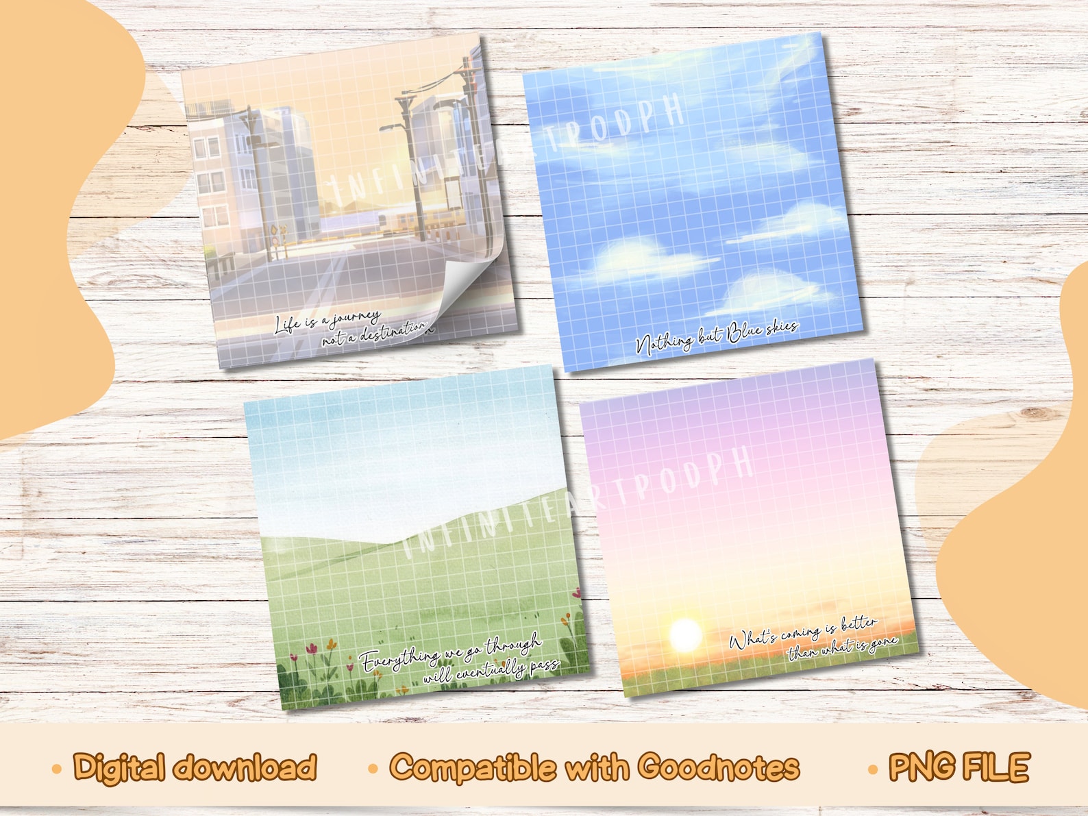 Nature Motivational Notepad, Motivational Notepad, Sunset Notepad ...
