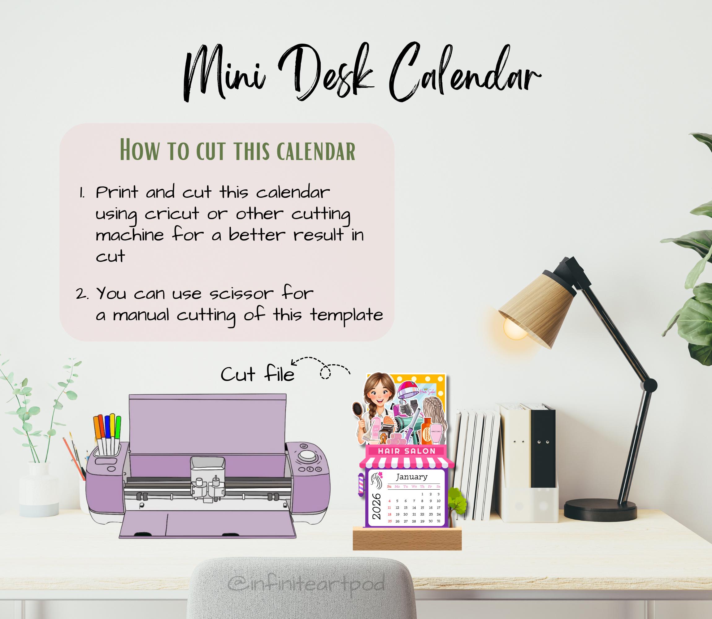 Hairdresser Calendar, Hair Salon Calendar, Hair Stylist Calendar, Desk ...