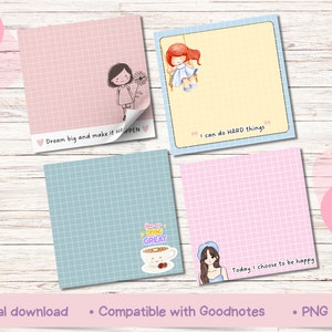 Girl Positive Affirmation Notepad, Girl Affirmation Notepad ...