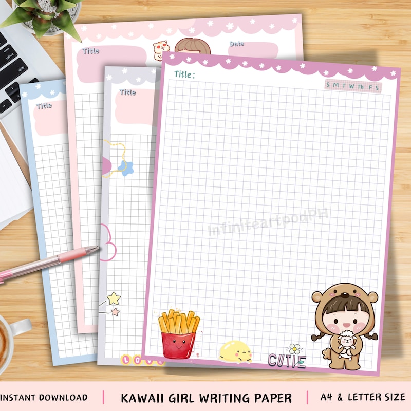 Kawaii Writing Stationery - Etsy