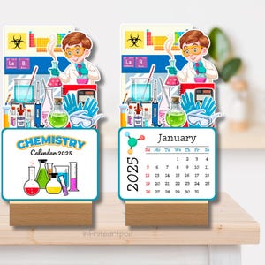 Chemist Calendar, Scientist Calendar, Laboratory Calendar, Desk ...