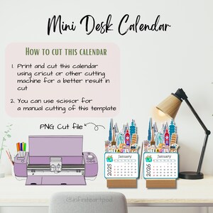 Travel Calendar, Iconic Destination Calendar, Desk Calendar, Calendar ...