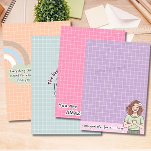 Girl Positive Affirmation Notepad, Girl Affirmation Notepad ...