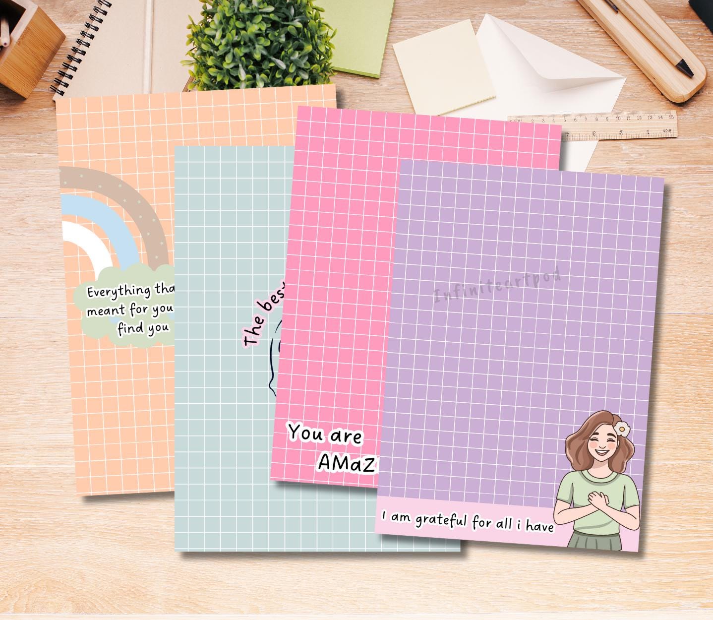 Girl Positive Affirmation Notepad, Girl Affirmation Notepad ...